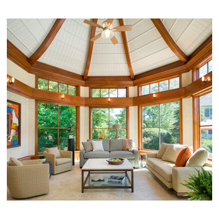 Poolhouse Splendor - Transitional - Sunroom - New York - by Grande ...