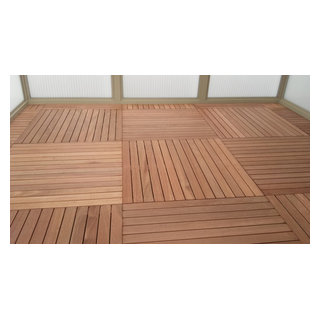 Red Balau Batu Deck Tiles - Traditional - Sunroom - Calgary - by Kayu ...