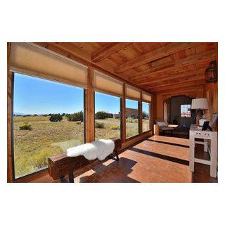 Santa Fe Ranch House - Southwestern - Sunroom - Other - by Pink ...