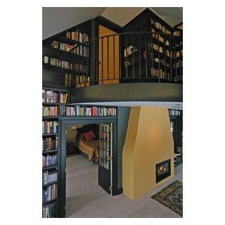 Sleeping porch turned library - Transitional - Sunroom - Boston - by ...