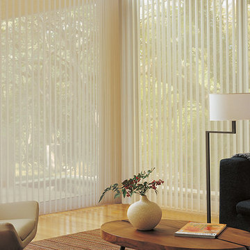 Curtains Over Vertical Blinds - Photos & Ideas | Houzz