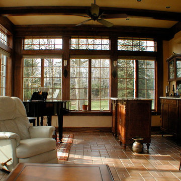 75 Ceramic Tile Sunroom Ideas You'll Love - January, 2025 | Houzz