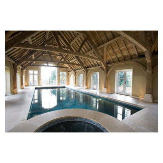 Barn Conversion Indoor Swimming Pool in Oxfordshire - Contemporary ...