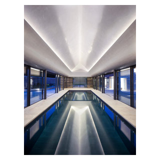 Manor House Pool Building - Contemporary - Pools & Hot Tubs ...