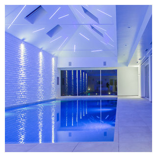 Residential Indoor Pool Project - Contemporary - Swimming Pool & Hot ...