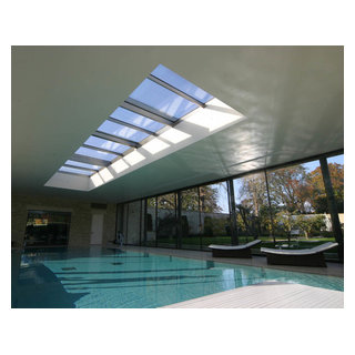 retractable roof over pool - Contemporary - Pool - London - by meia | Houzz