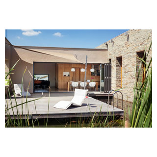 Solarlux Glas-Faltwand - Contemporary - Deck - Bremen - by Solarlux ...