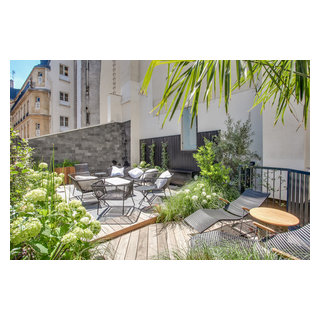Espace de vie du rooftop - Moderne - Terrasse en Bois - Paris - par ...