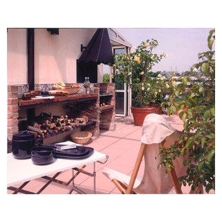 Appartamento via Arzaga Milano - terrazzo - Mediterráneo - Terraza y ...