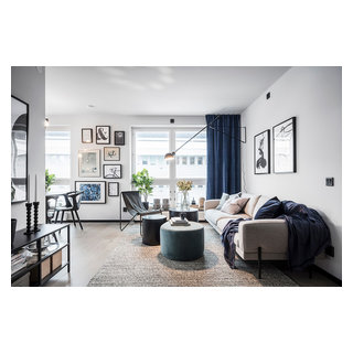 Inredning av visningslägenhet Nyx för JM - Scandinavian - Living Room ...