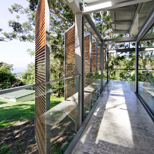 75 Beautiful Verandah with Glass Railing Ideas & Designs - August 2021 ...