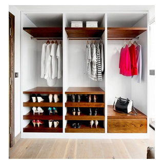 Bespoke walk in wardrobe - Contemporary - Closet - London - by Paul ...
