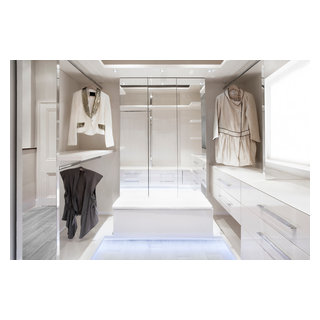 Contemporary Walk-In Dressing Room - Contemporary - Closet - London ...