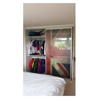 Union Jack Sliding Door Wardrobe - London - Modern - Wardrobe - London ...