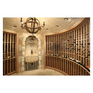 Antique Tuscan Wall Cladding - Mediterranean - Wine Cellar - Los ...
