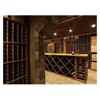 Basement Remodel with Wine Cellar - Rustikal - Weinkeller - Atlanta ...