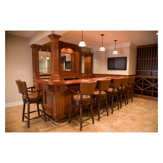 Beautiful Pub style Bar - Traditional - Home Bar - DC Metro - by ...