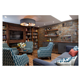 Beer Room with Secret Door to Chilled Storage, Coronado, CA - Rustic ...