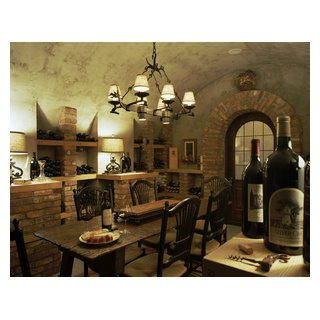 Brodbeck - Rustic - Wine Cellar - Atlanta - by Summerour Architects | Houzz