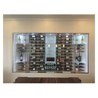 Built In Wall Wine Cabinet - Contemporary - Wine Cellar - Other - by ...