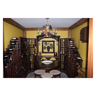 Curved Corner Designer Series Wine Racks - Traditional - Wine Cellar ...