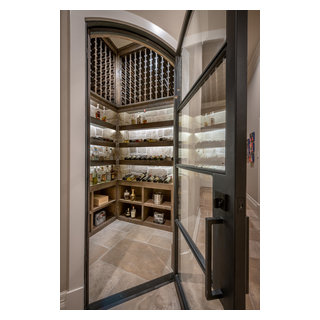 Custom Deluxe Walk-In Wine Cellar - Rustic - Wine Cellar - Houston - by ...