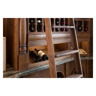Custom Rolling Ladder - Traditional - Wine Cellar - Phoenix - by ...