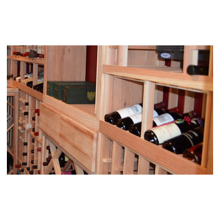 Residential Custom Wine Racks with a 15-Degree Angle Display Row ...