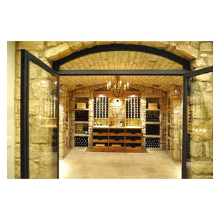 Glass Enclosed Custom Walk in Wine Cellar in Memphis, Tennessee Custom ...