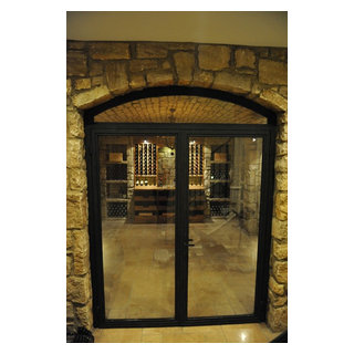 Glass Enclosed Custom Walk in Wine Cellar in Memphis, Tennessee Custom ...