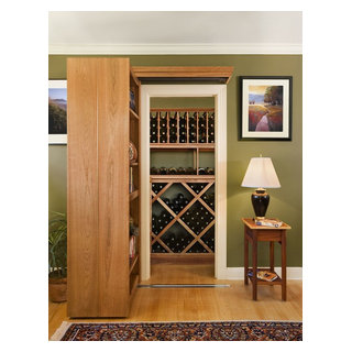 Hidden Wine Closet - Traditional - Wine Cellar - Portland - by Woodfold ...