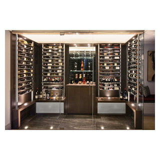 Millesime racks in the wine cellar -10- - Modern - Wine Cellar - Other ...