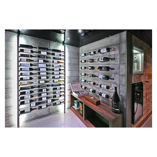 Millesime racks in the wine cellar -12- - Modern - Wine Cellar - Other ...