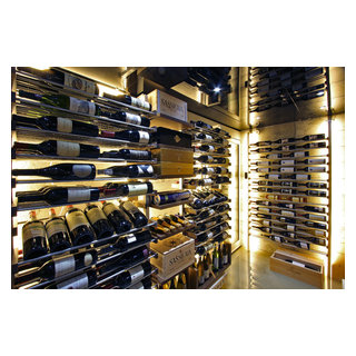 Millesime racks in the wine cellar -19- - Modern - Wine Cellar - Other ...