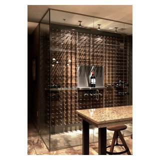 Modern Wine Storage Design - STACT Modular Wine Wall System - Modern ...