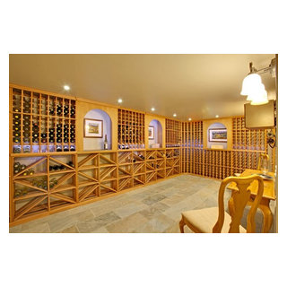 Modular Wine Racking with Custom Arches - Traditional - Wine Cellar ...