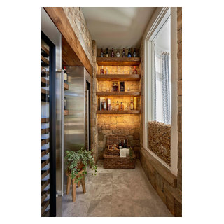 Mountain-Inspired Living - Rustic - Wine Cellar - Raleigh - by Rufty ...
