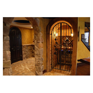 Olde English Aged Plaster Finish throughout an entire Lower Level in ...