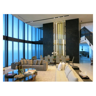 Porsche Design Tower II - Modern - Living Room - Miami - by Dragon ...