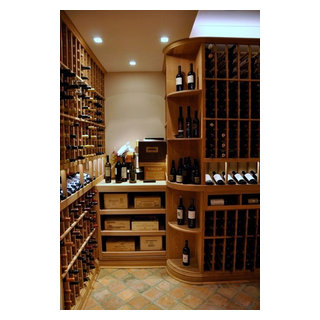 Quarter Round Display Custom Wine Racking New York Wine Cellar ...