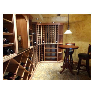 VintageView and Custom Mahogany Wine Racks - Traditional - Wine Cellar ...