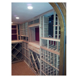 Redwood Wine Racking for Residential Wine Cellars - Traditional - Wine ...
