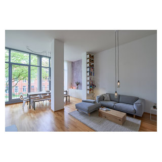 Interiorgestaltung Altbauwohnung - Wohnzimmer - Contemporary - Living ...