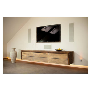 Sideboard mit indirekter Beleuchtung - Contemporary - Living Room ...