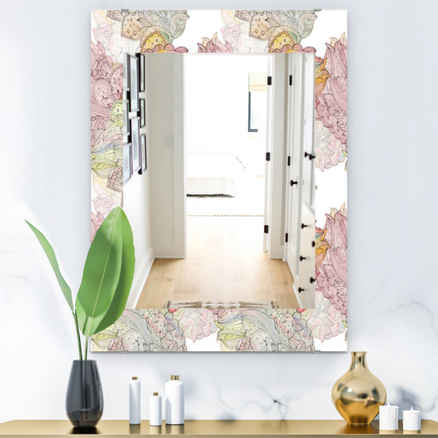 Designart Watercolor Painting Ethnic Motif Bohemian Frameless Wall ...