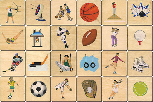 Sports Memory Tiles Game - Midcentury - Kids Toys And Games - by ...