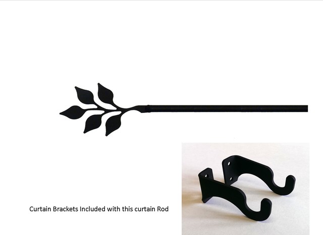Leaf Curtain Rod, 35" - Contemporary - Curtain Rods - by Ami Ventures ...