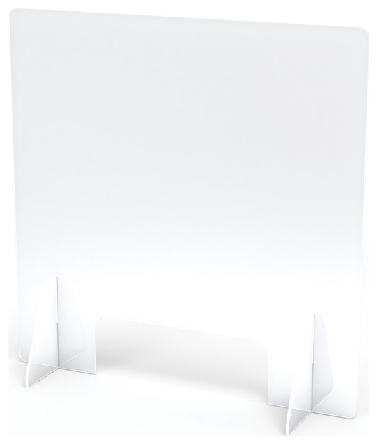 See-Thru Table Divider Shields - 2 Station with Opening - 24" x 8" x 23 ...