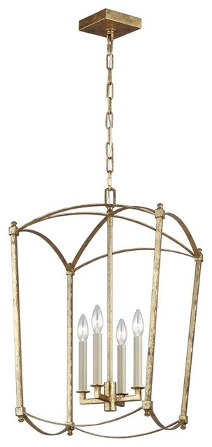 Feiss 4 Light Thayer Chandelier, Antique Guild - Transitional ...