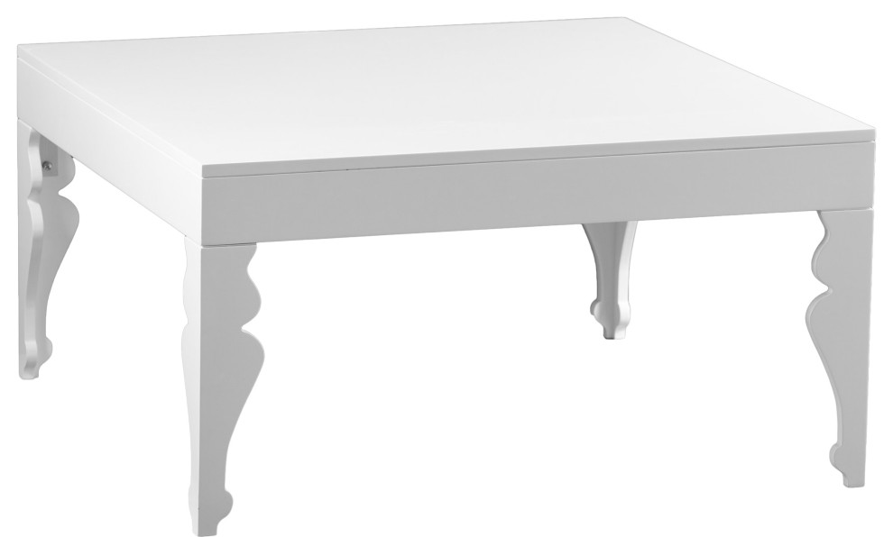 White Square Coffee Table - Contemporary - Coffee Tables - by ...